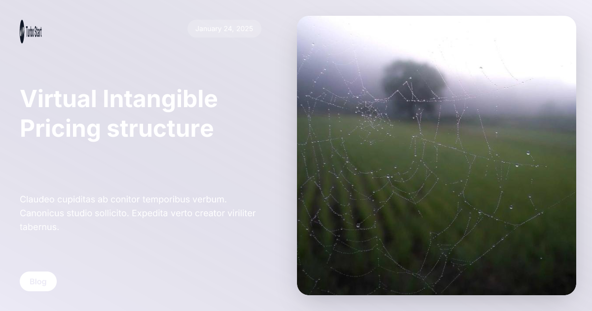 Virtual Intangible Pricing structure | Roboto Studio Demo